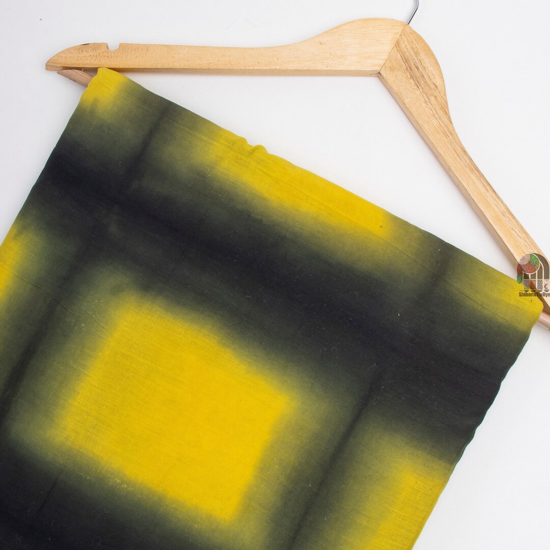 Yellow Tie Dye Fabric Hand Dye Natural Color Women's Clothing, Girls ...