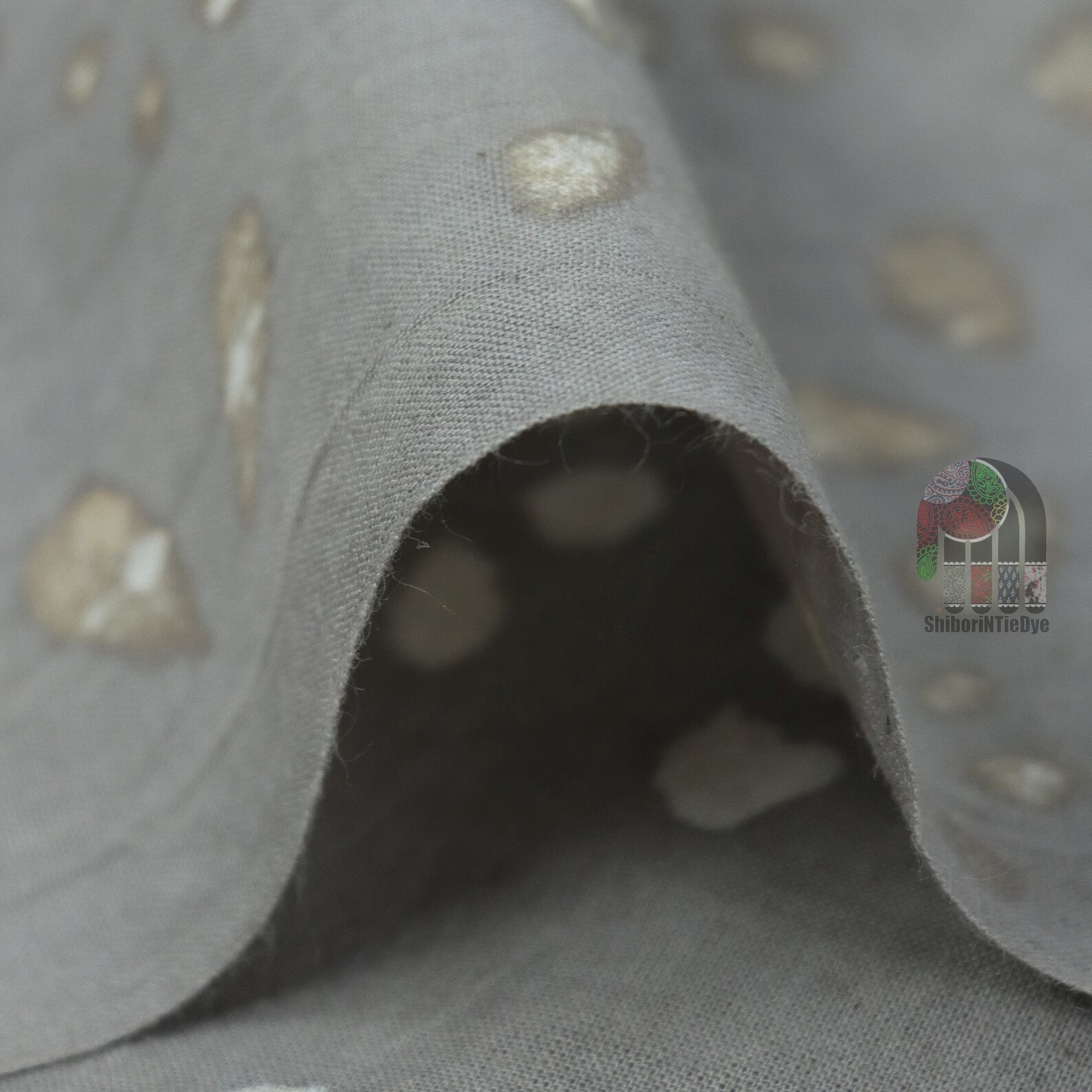 Grey Fabric With White Floral Clothing Fabric Soft Material - Etsy