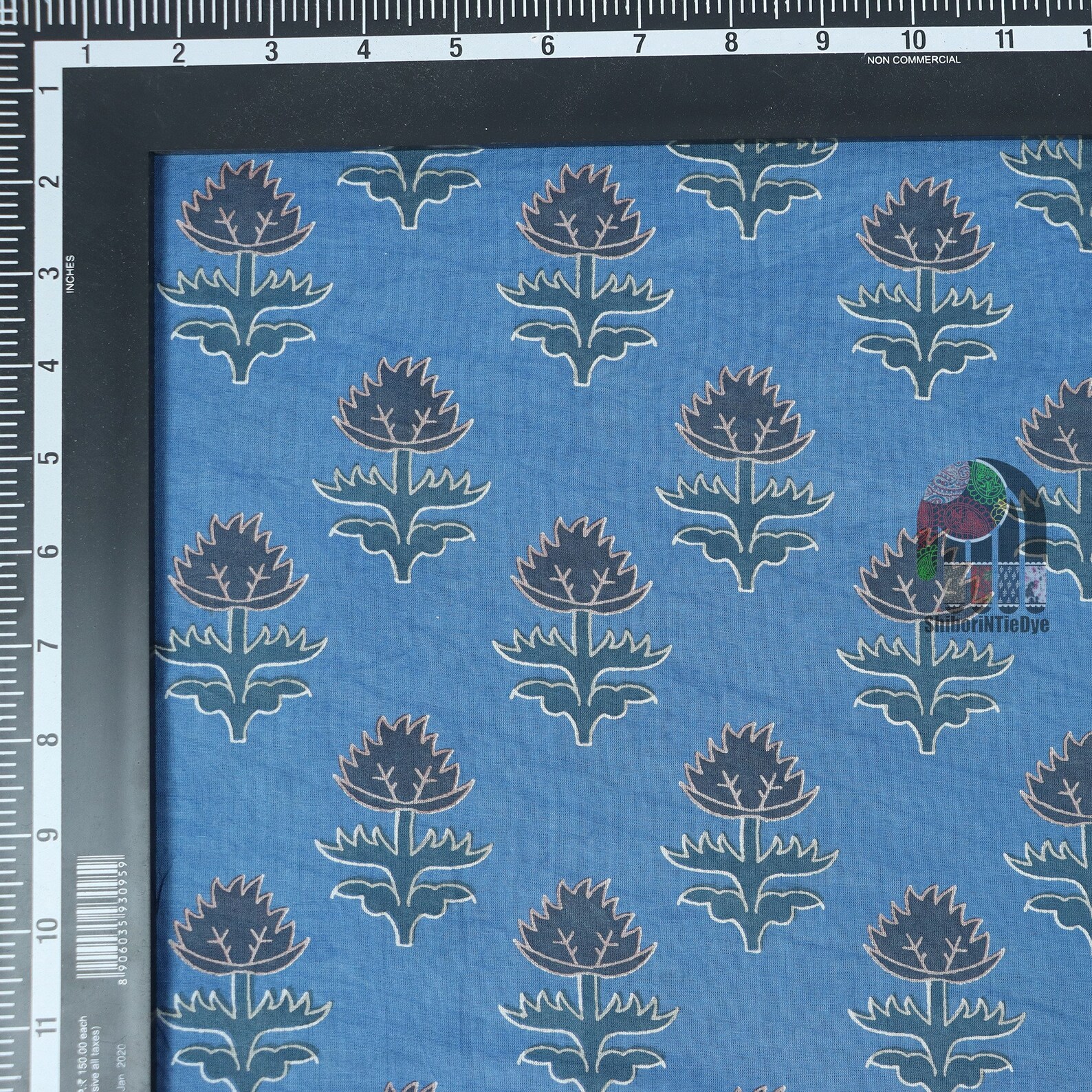 Floral Print Fabric Block Print Dress Fabric Hand Printed - Etsy