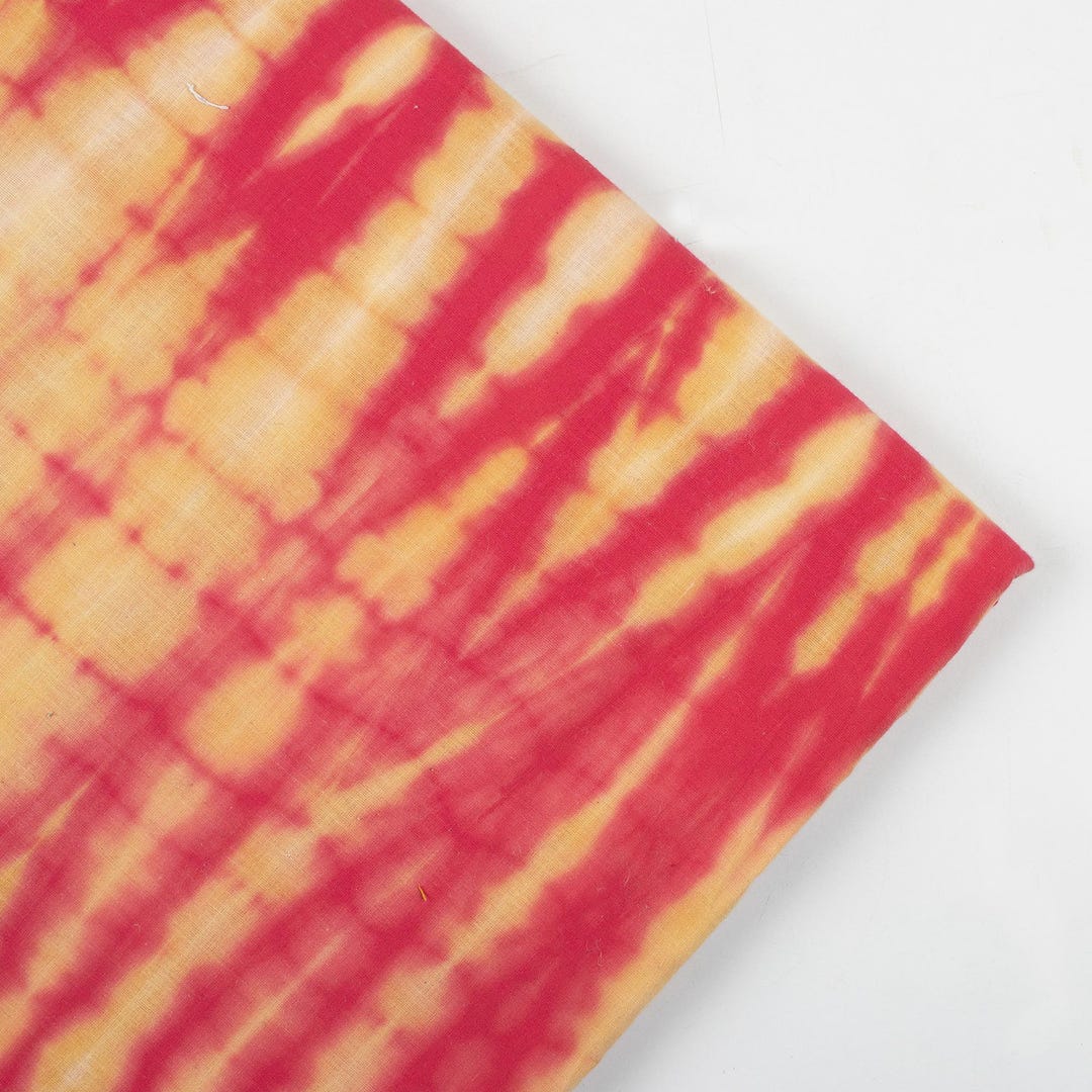 Tie Dye Red Voile Soft Light Mul Hand Dyed Cotton Textile Cotton ...