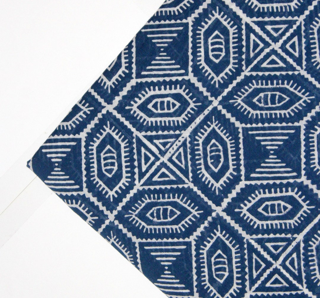 Indian Cotton Fabric, Block Print Fabric 100% Cotton Fabric, Fast Color ...