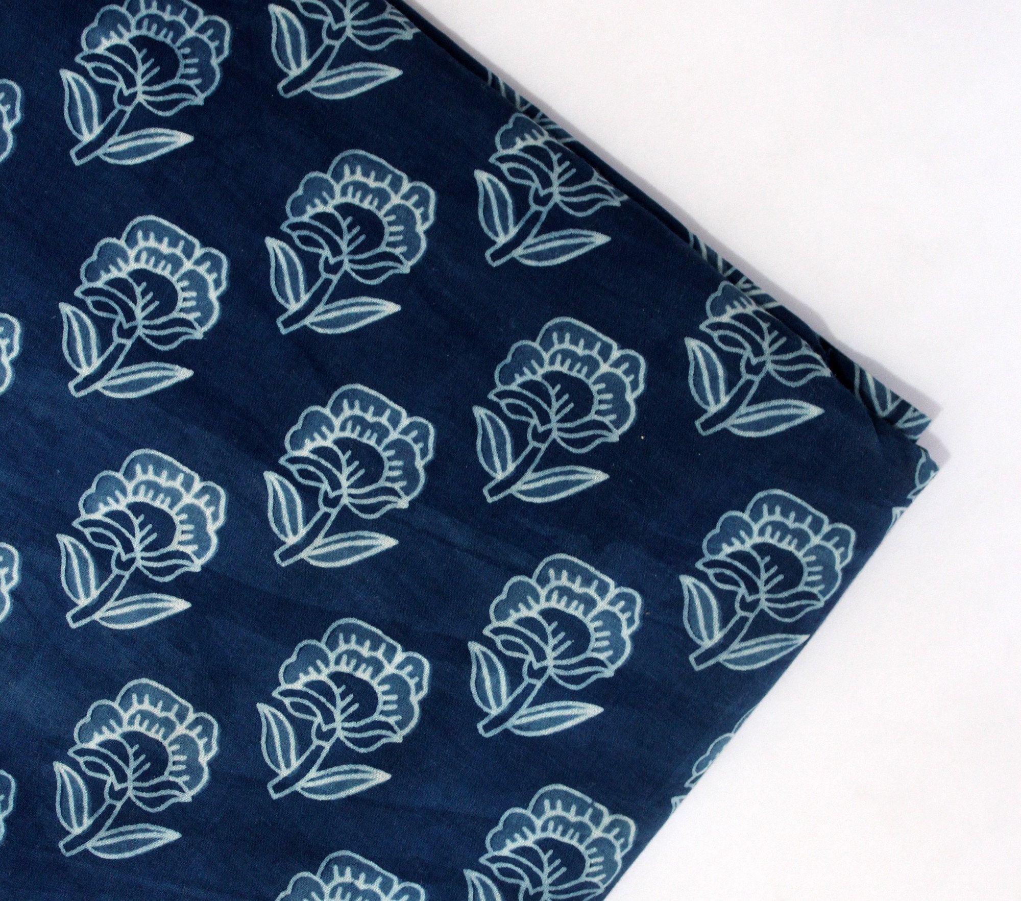 Indian Block Print Fabric Indian Cotton Hand Stamped Printing - Etsy