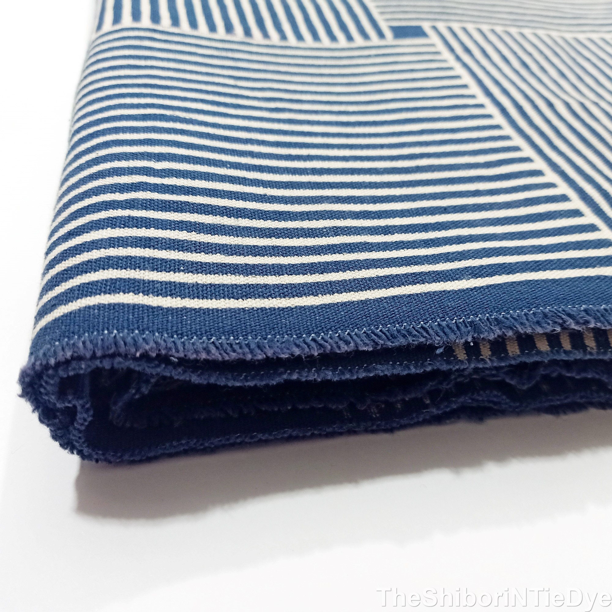 Cotton Canvas Fabric Block Print Blue Upholstery Fabric for - Etsy