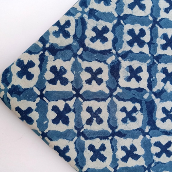 Indigo Blue Fabric - Etsy