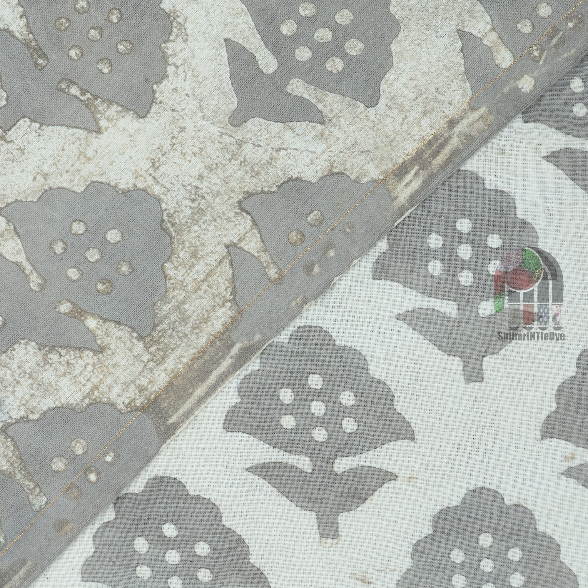 Mudcloth Fabric Hand Block Printed Fabric, Cotton Mud Resist Dabu Print ...