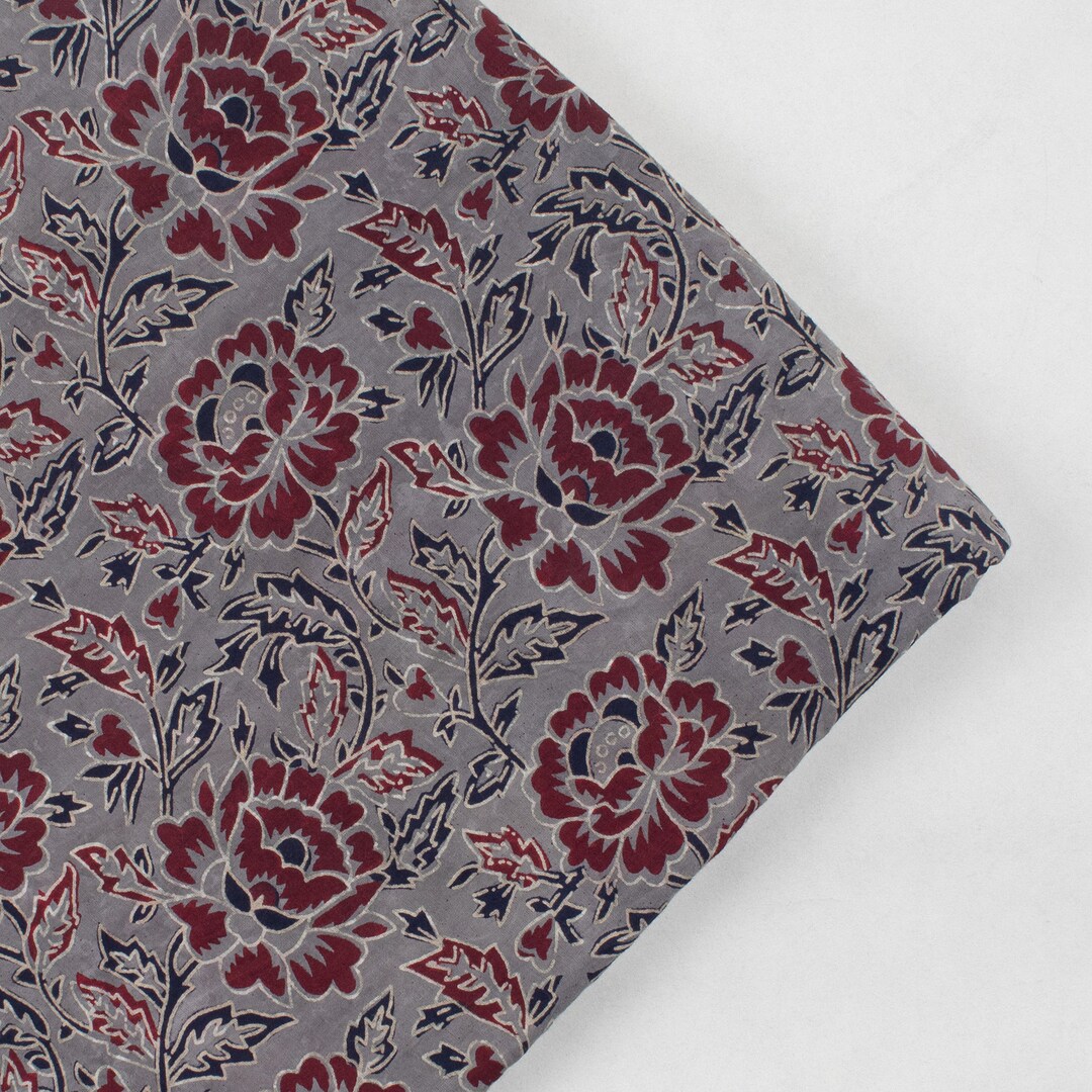 Indian Ajrakh Cotton Printed Fabric Clothes Making Boutique Fabric ...