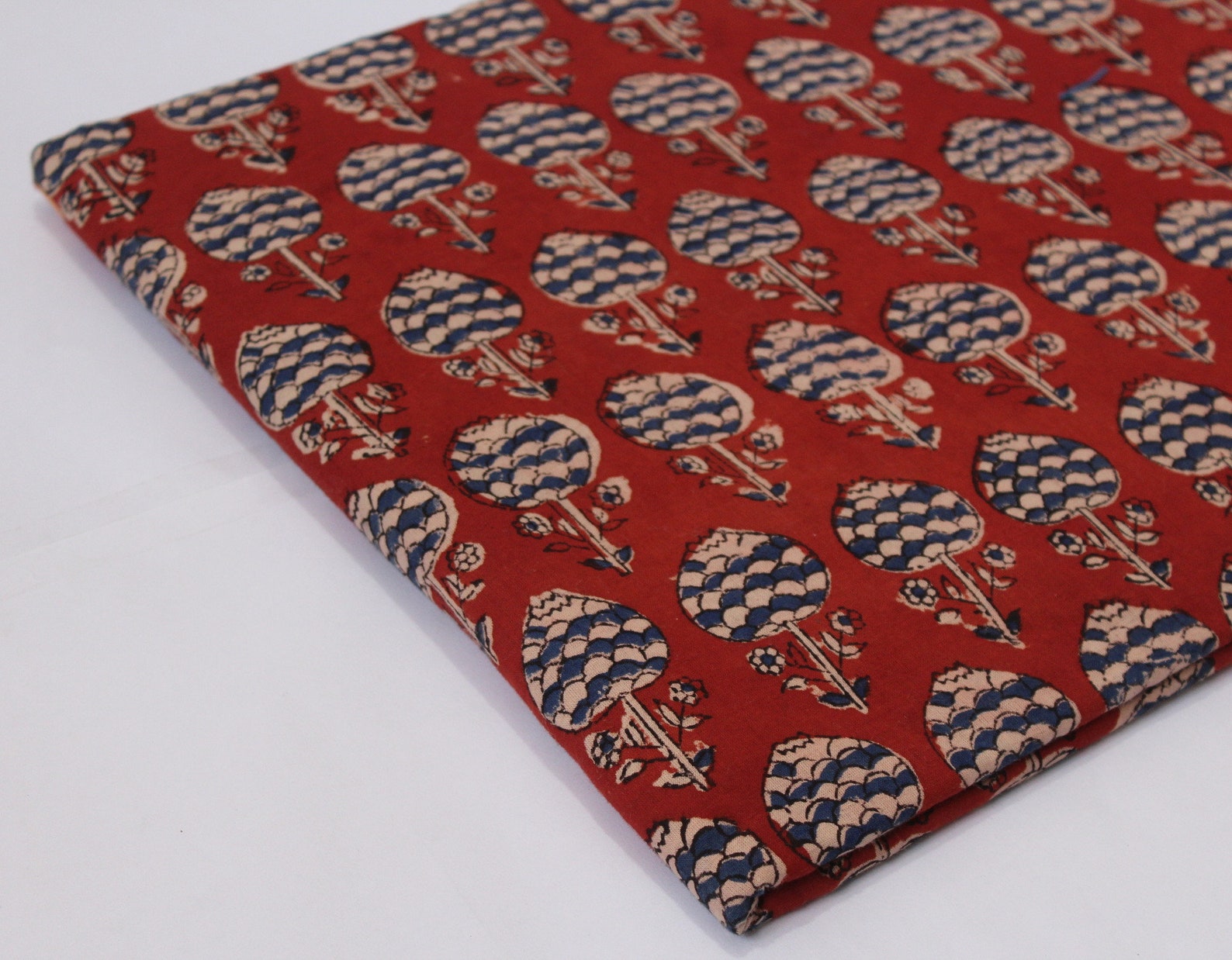 Ajrakh Print Cotton Fabric Women Dress Fabric Block Printed | Etsy