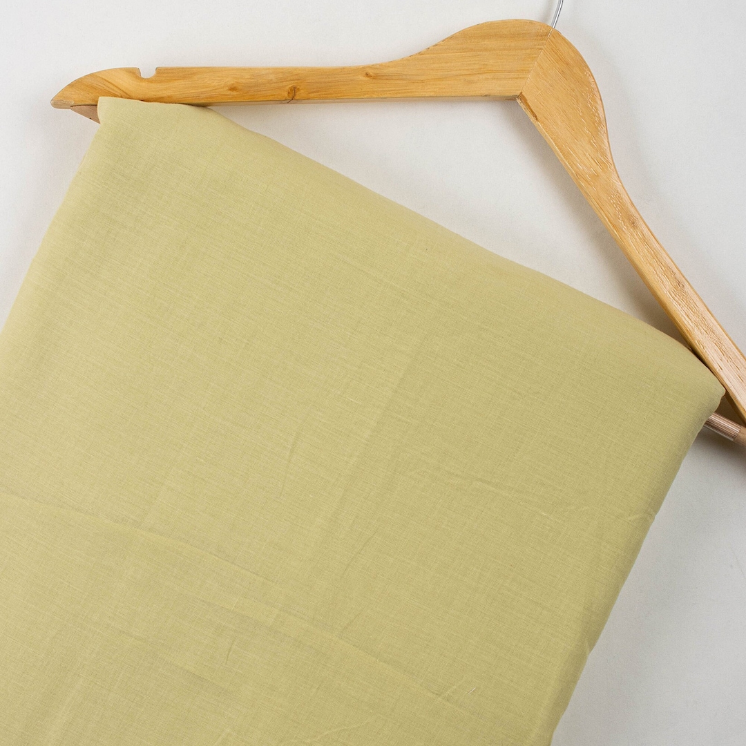 Light Green Cotton Fabric by the Yard Plain Fabric Soft Light Weight ...