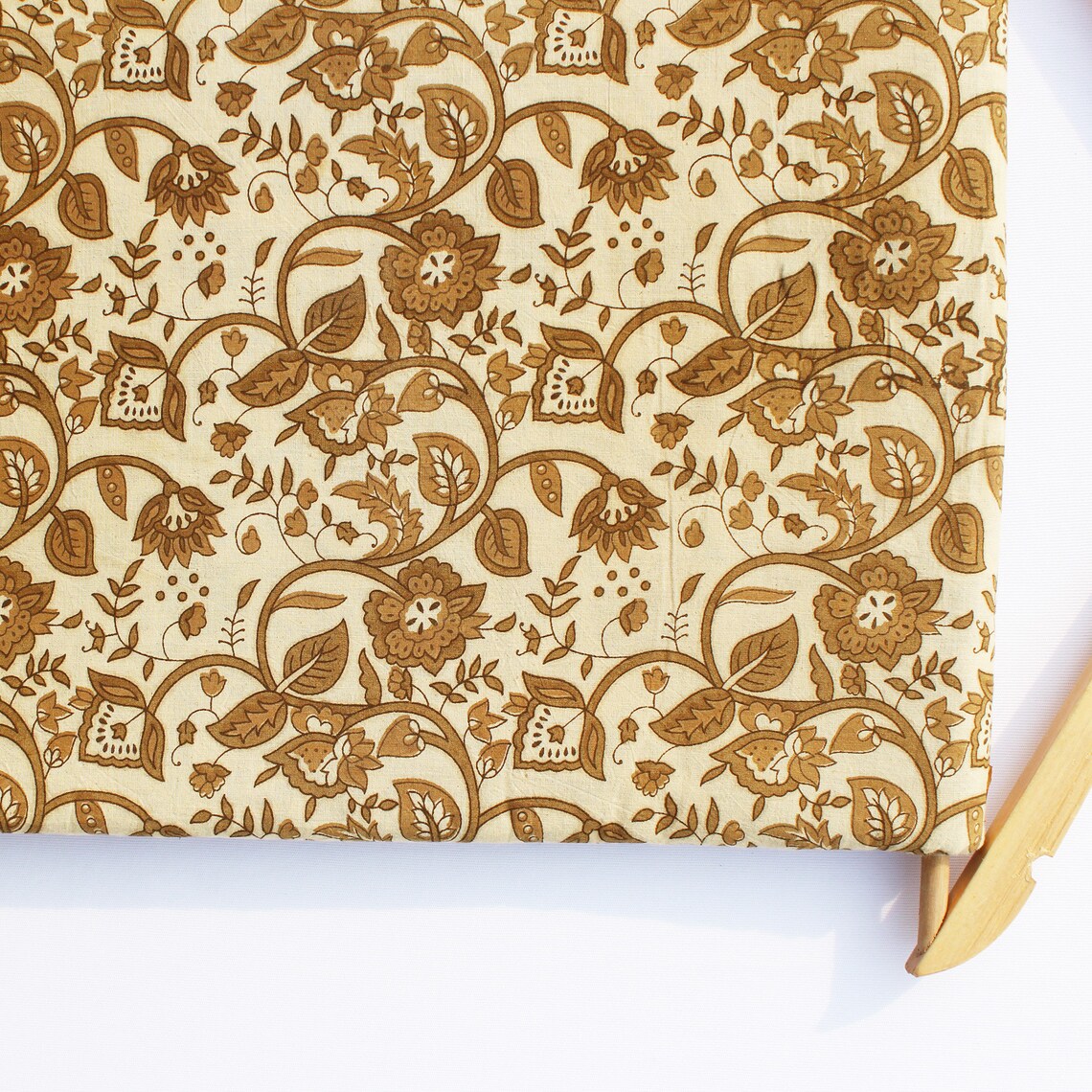 Cotton Printed Fabric by the Yard Block Print Indian Fabric Hand Block ...