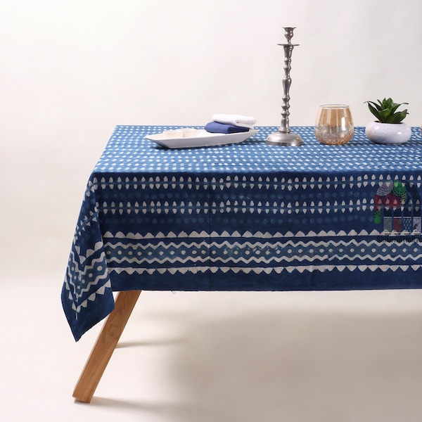 Blue Tablecloth - Etsy