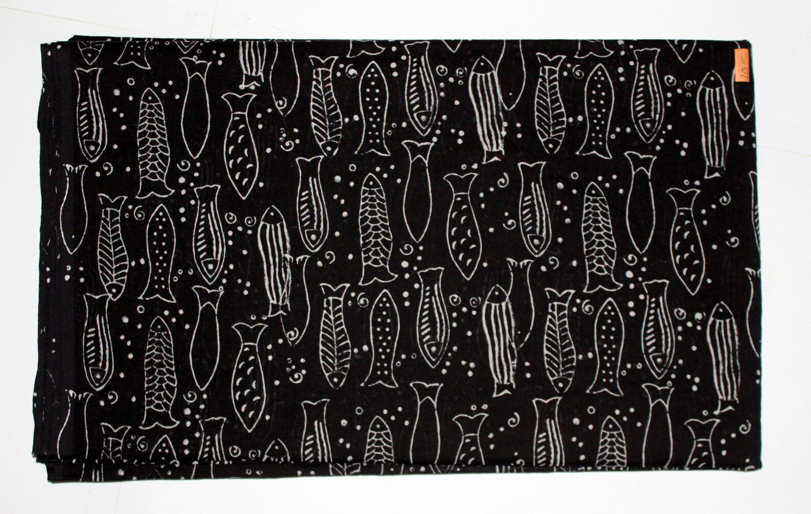 Black Fabric Fish Print Fabric by the Yard Indian Cotton Soft - Etsy