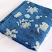 Indigo Cotton Fabric Hand Dyed Indian Fabric, Blue Fabric Crafting ...