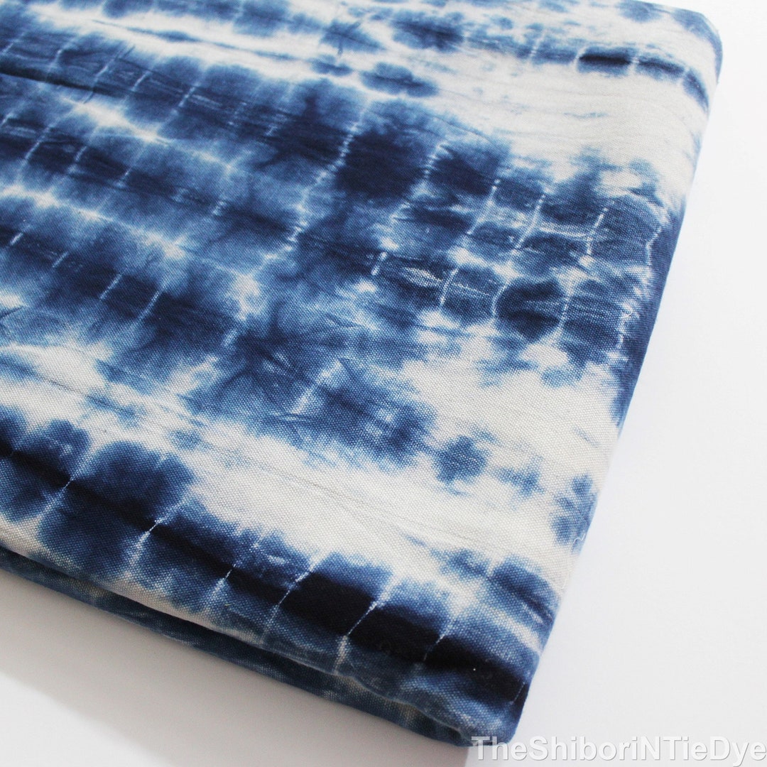 Heavy Canvas Indigo Blue Fabric Upholstery Tie Dye Fabric India Shoes ...