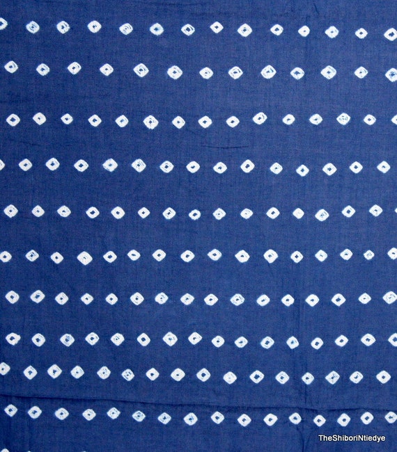 Bandhani Cotton Fabric Mulmul Fabric Shibori Bandhani Blue - Etsy