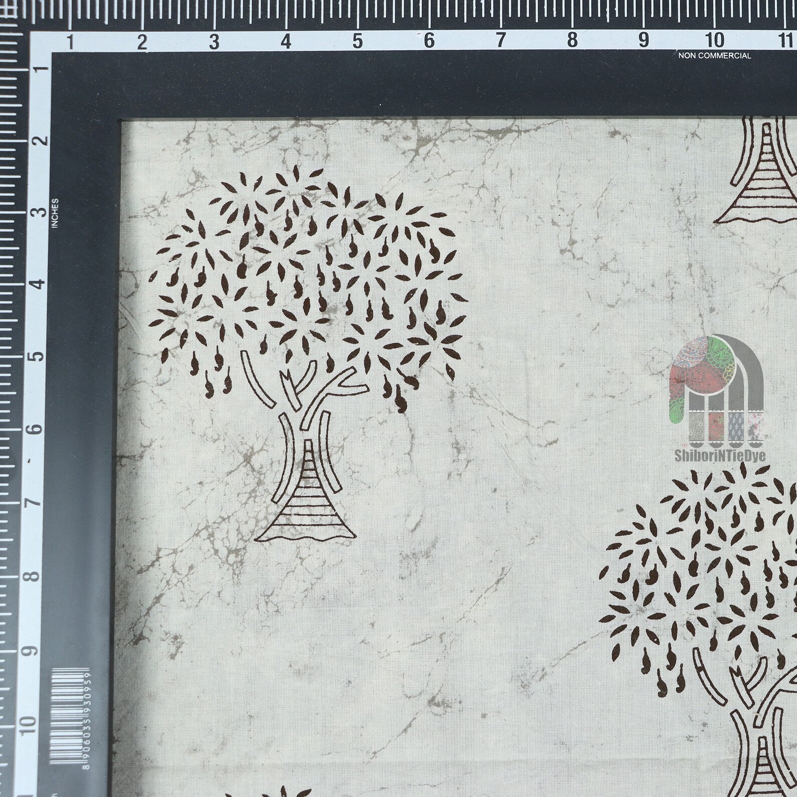 Tree Print Fabric Hand Block Print Fabric Natural Kashish Dyed - Etsy
