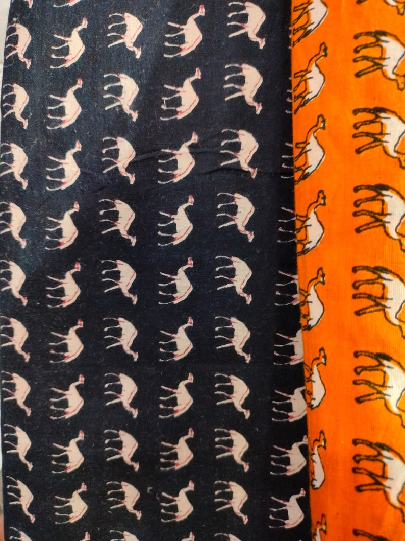 Camel Cotton Fabric by the Yard India Block Print Fabrics - Etsy