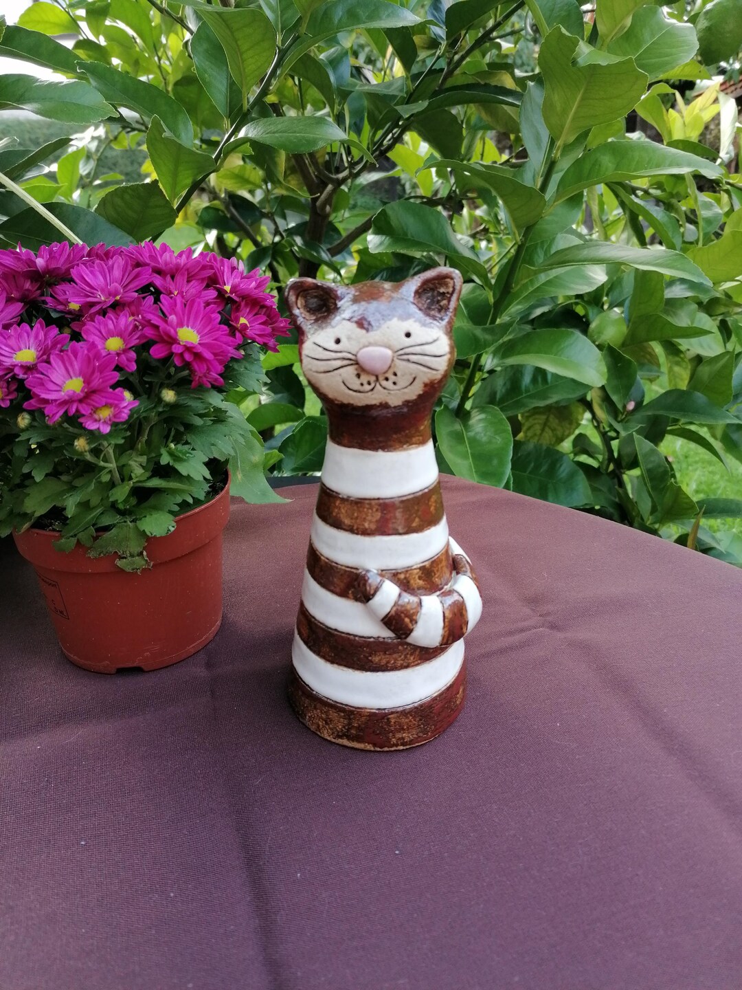 Ceramic Fence Stool Cat - Etsy