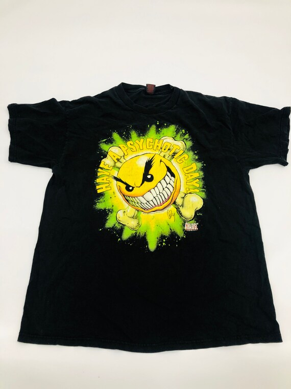 Vintage Smiley the Psychotic Button Have A Psychotic Day | Etsy