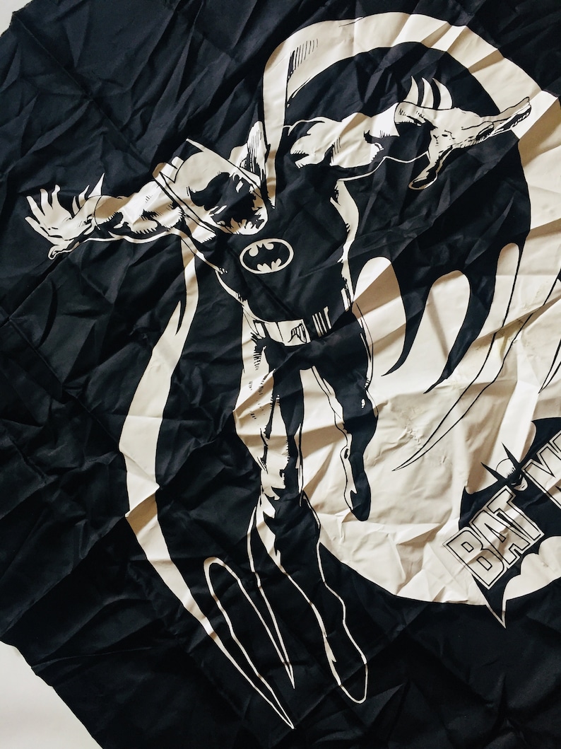 Vintage Batman Tapestry Banner Silk Poster Flag Dc Comics 1989 - Etsy