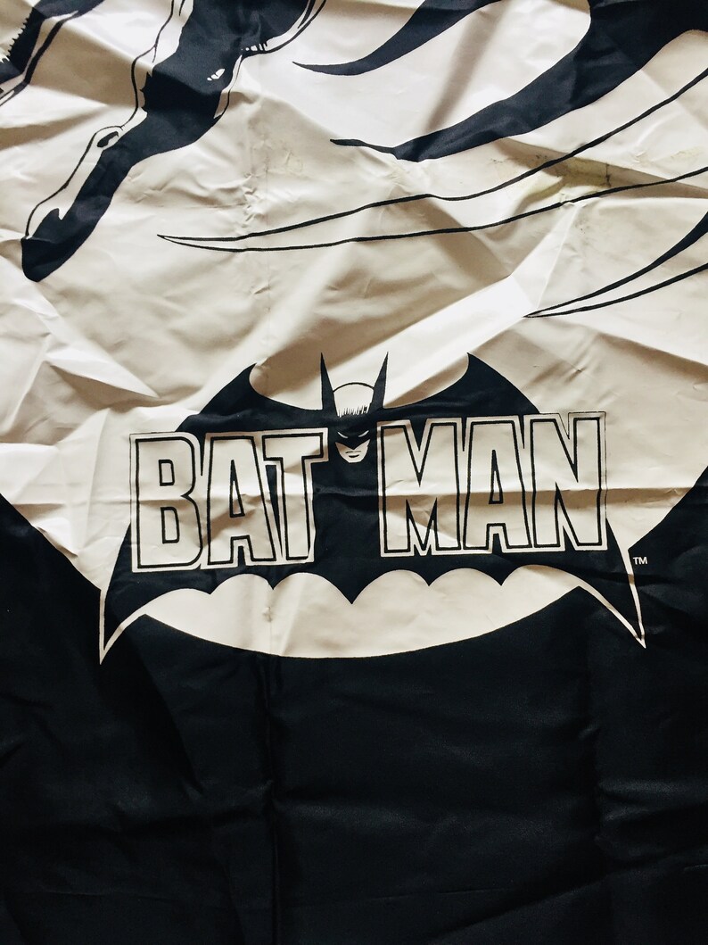 Vintage Batman Tapestry Banner Silk Poster Flag Dc Comics 1989 - Etsy