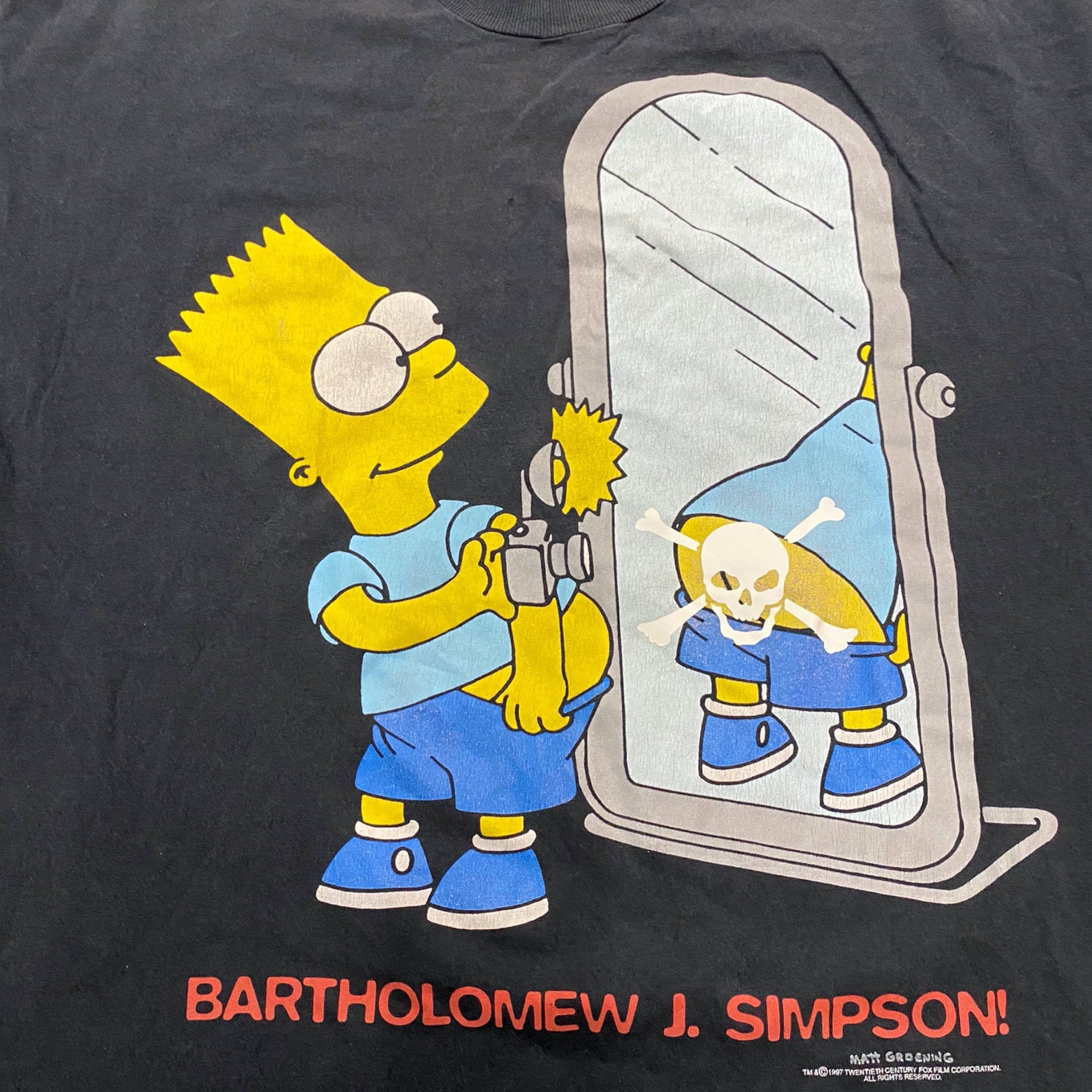 Vintage Bart Simpson Butt the Simpsons Cartoon T-shirt Black - Etsy Denmark