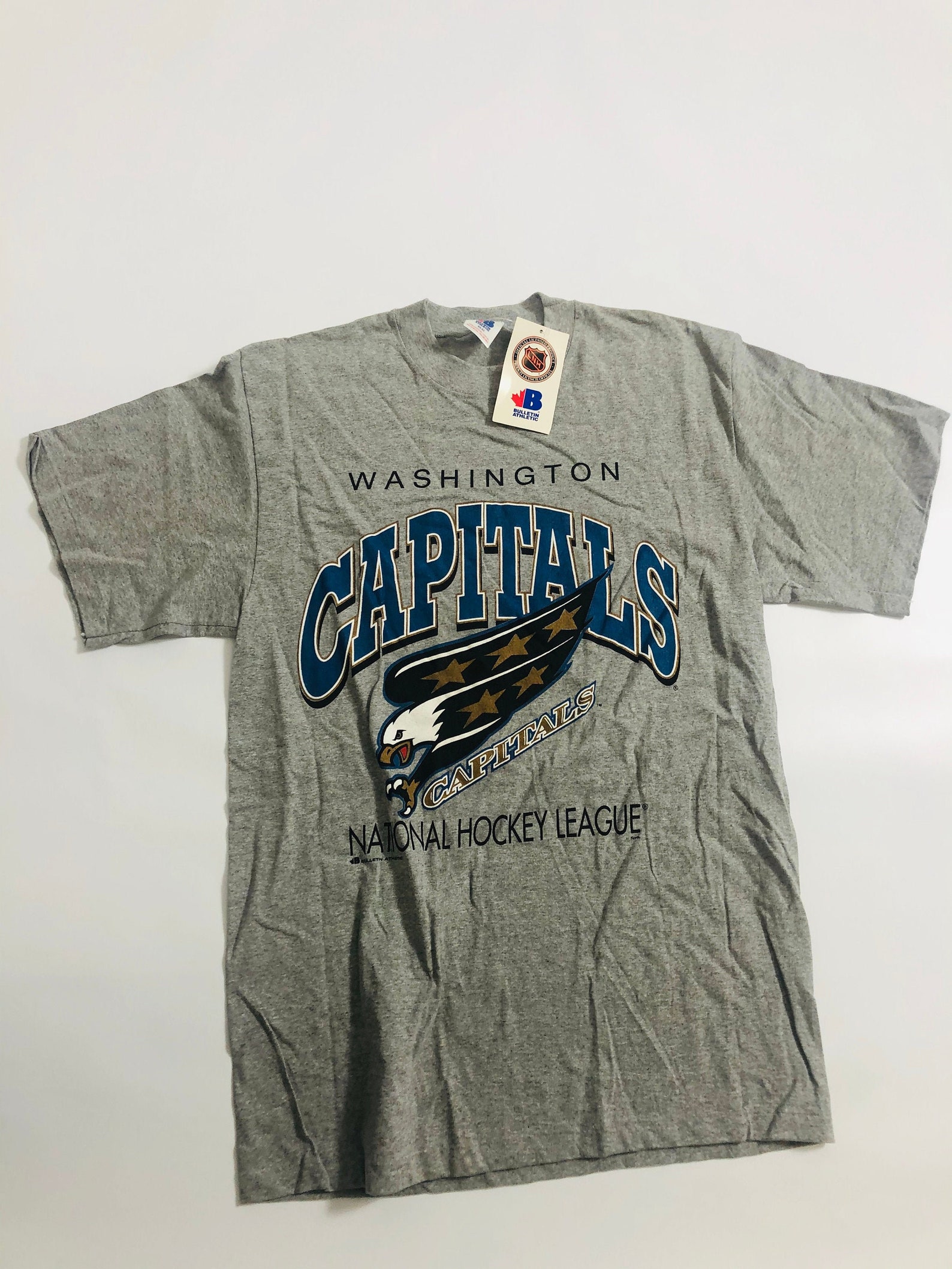 Vintage Washington Capitals T-shirt Grey Blue Single Stitch - Etsy