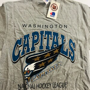Vintage Washington Capitals T-shirt Grey Blue Single Stitch - Etsy