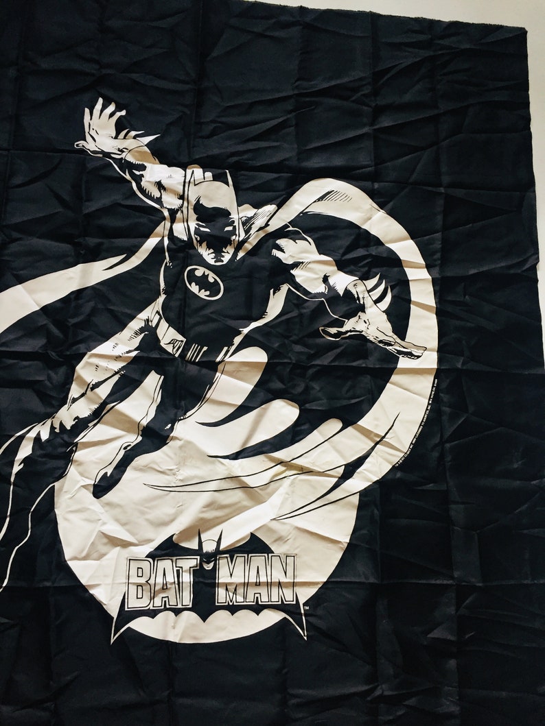 Vintage Batman Tapestry Banner Silk Poster Flag Dc Comics 1989 | Etsy