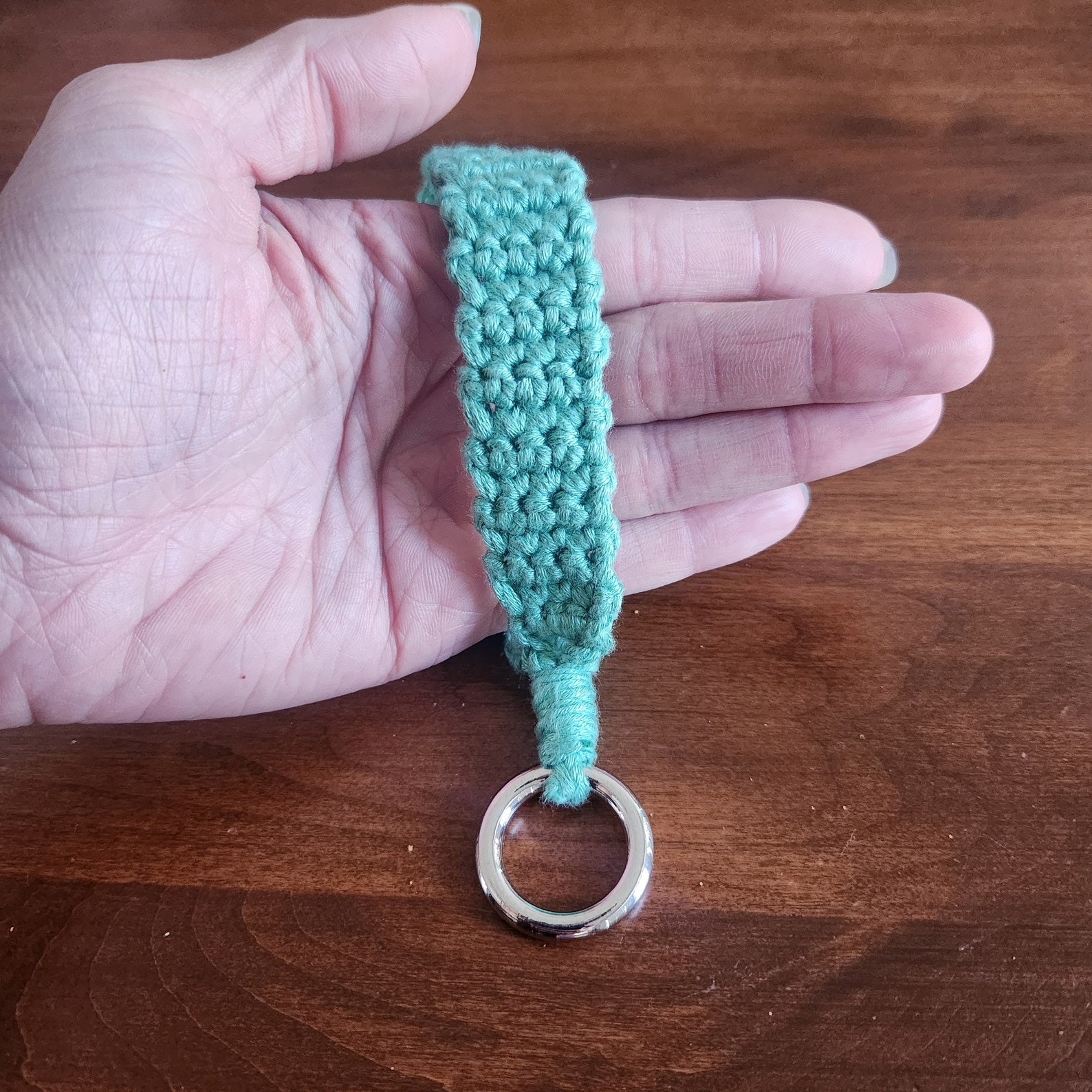 PATTERN: Crochet Wristlet Keychain. Downloadable Pattern (american ...