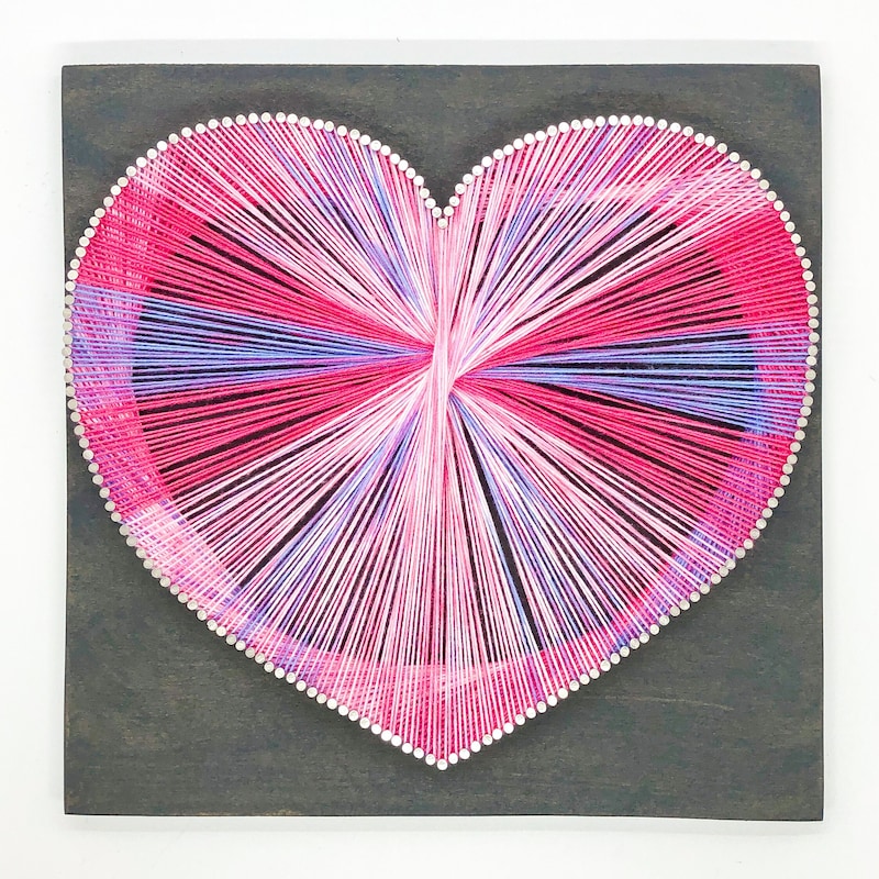 Heart String Art - Etsy