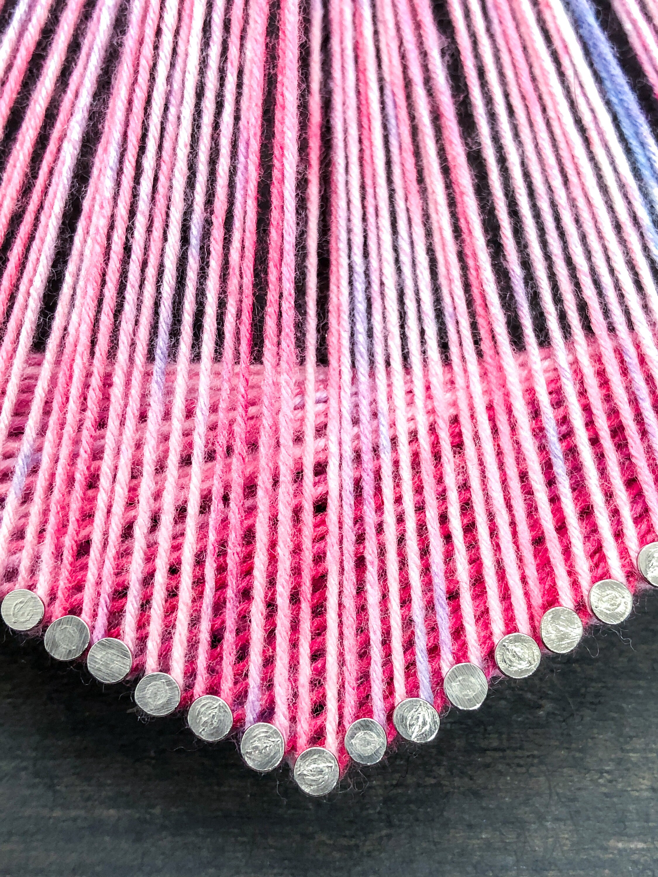 Rainbow String Art Heart, Luxury Boho String Art, Wooden Shelf Sitters ...