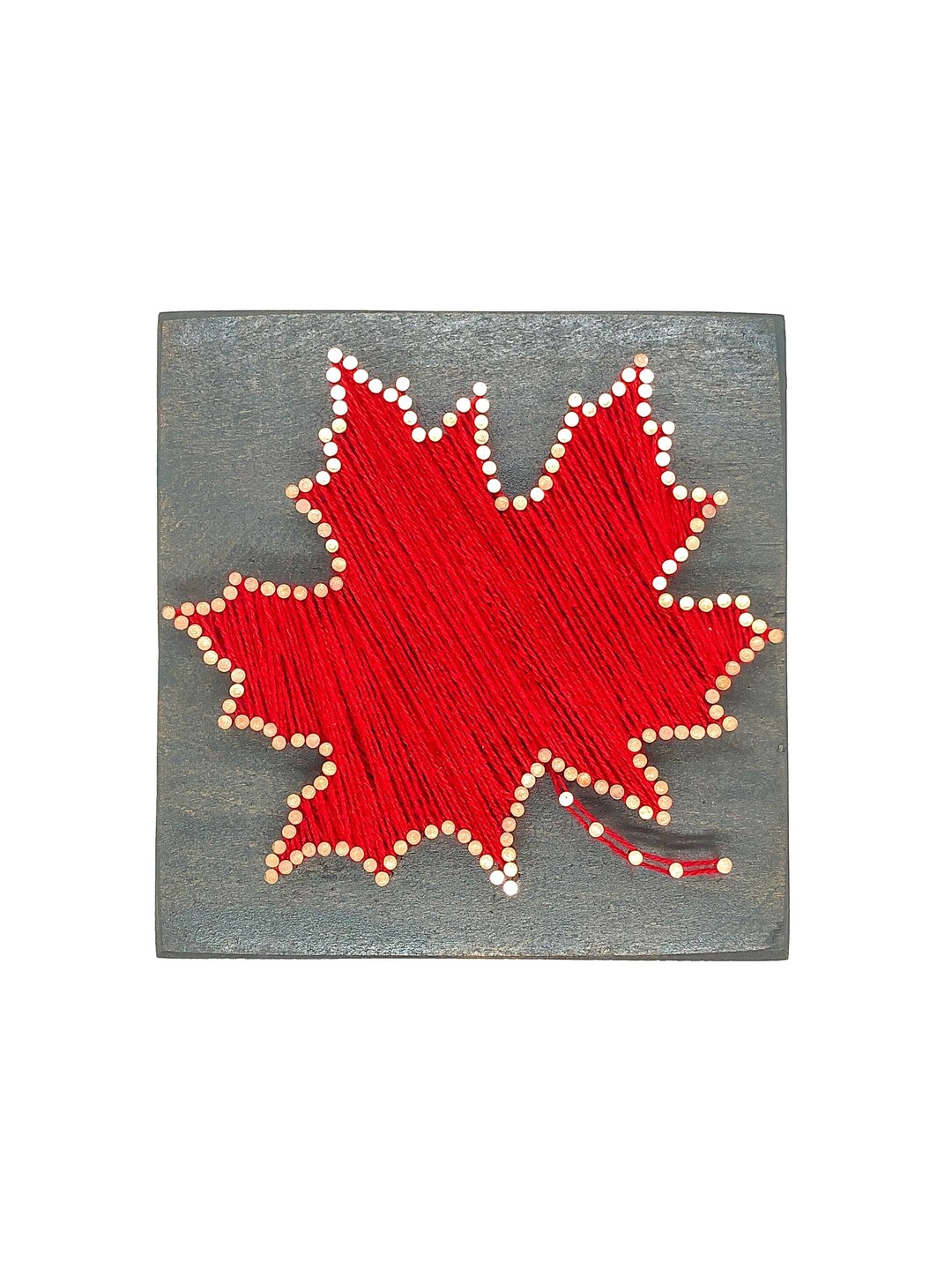 Luxury Boho String Art Decor, Maple Leaf Shelf Sitter, Wall Sculpture ...