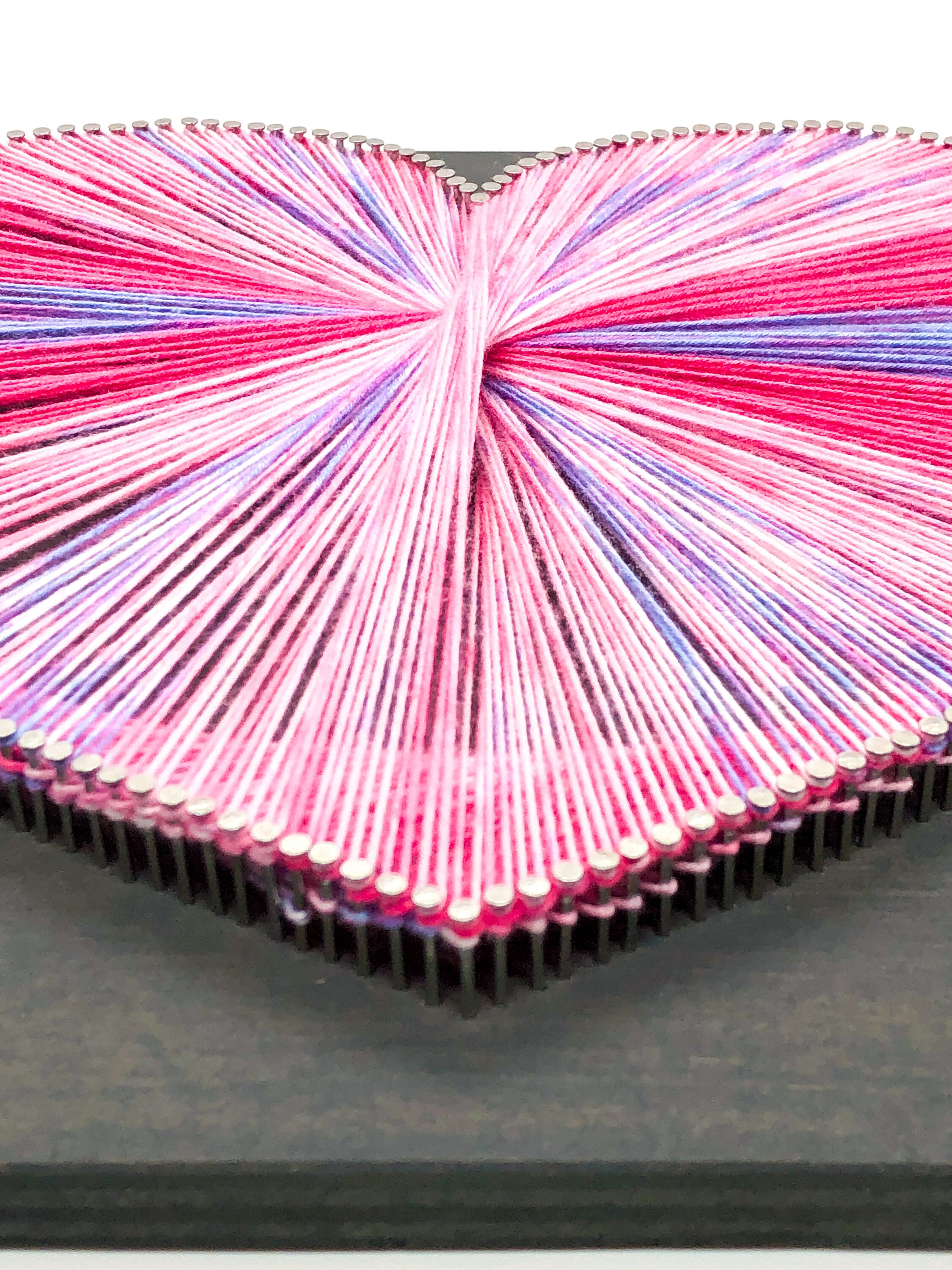 Rainbow String Art Heart, Luxury Boho String Art, Wooden Shelf Sitters ...