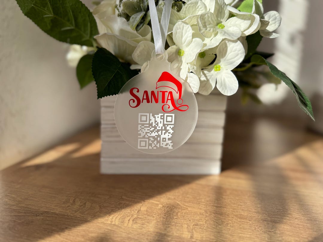 Santa Tracker QR Code Bauble, Santa Tracker, Christmas Bauble, Santa ...