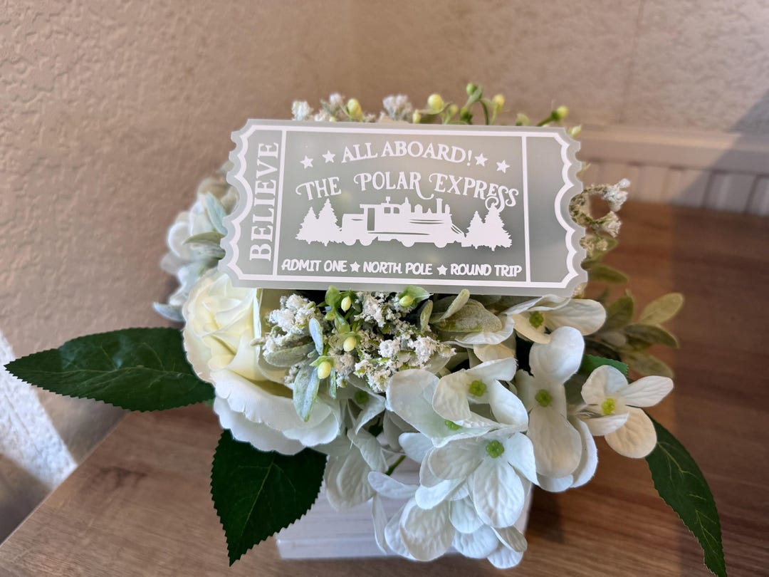 Polar Express Ticket, Present, Polar Express, Gift, Christmas Gift ...