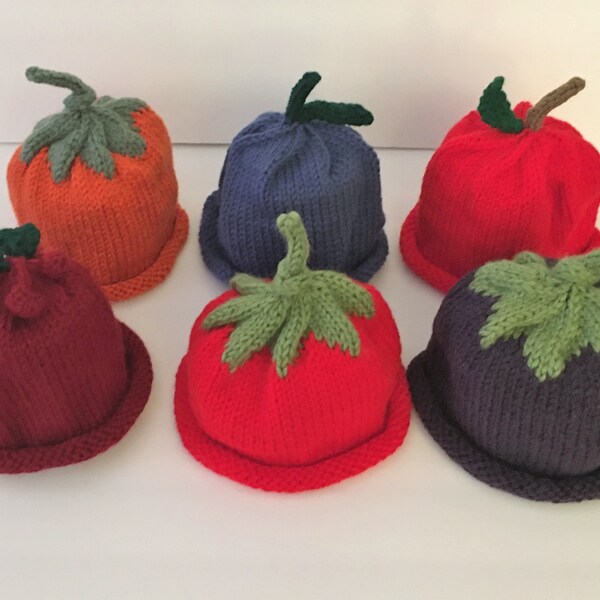 Crochet Fruit Hats - Etsy