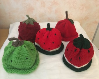 Baby Fruit Hats - Etsy