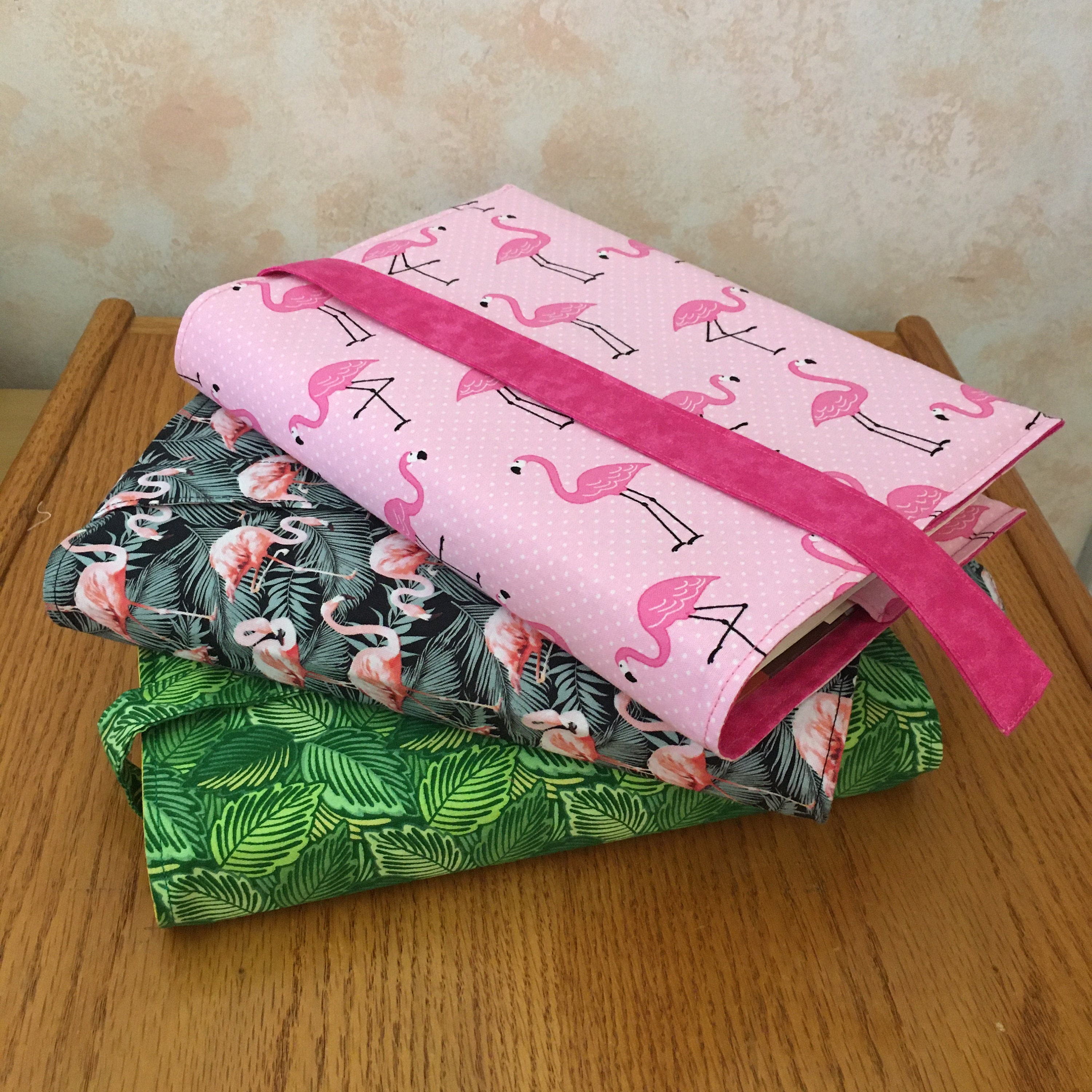 Hardback Book Covers Tropical Flamingoes and Foliage | Etsy