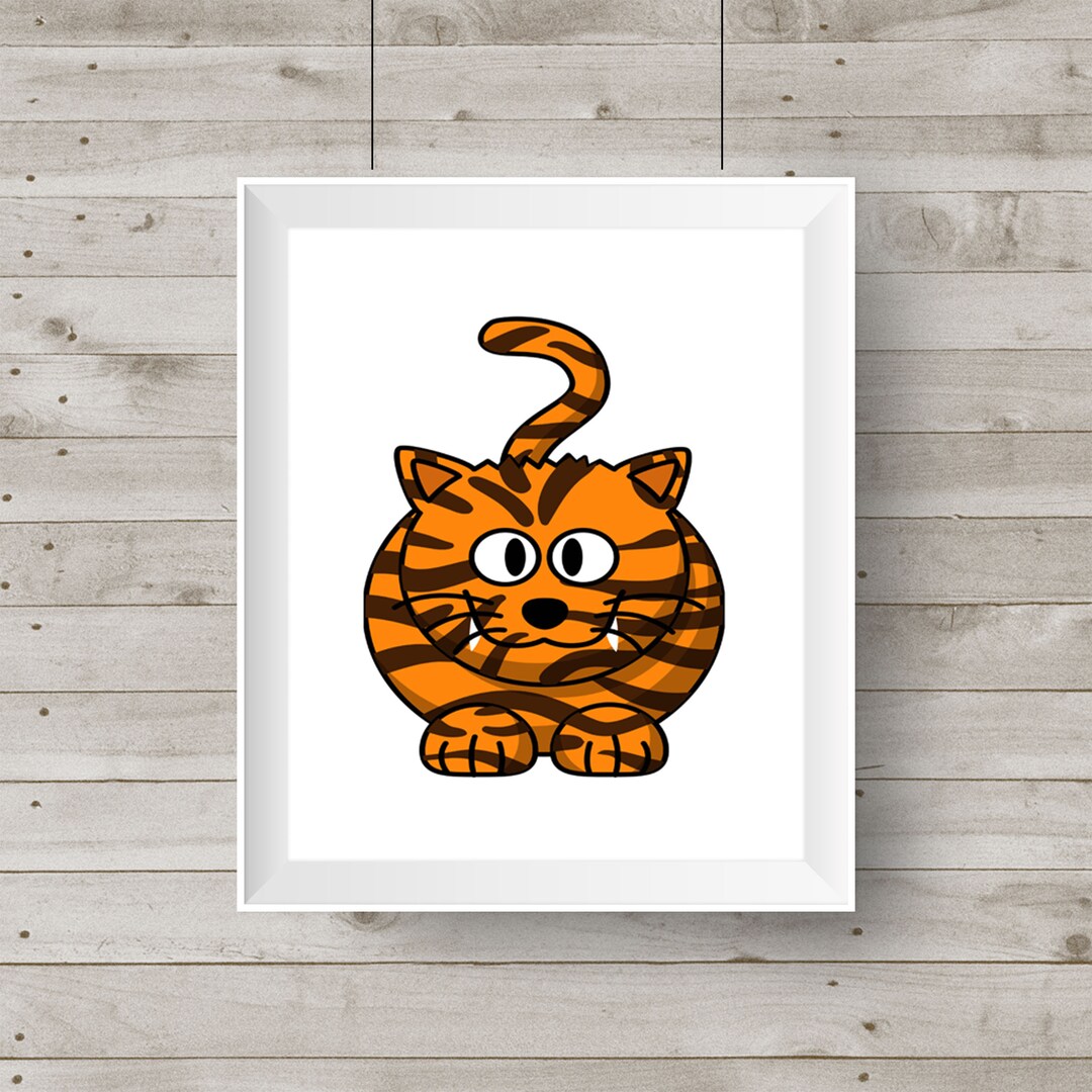 Printable Wall Art Tiger Poster Nursery Art Boys Room - Etsy