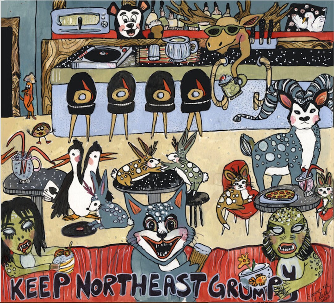 Keep NE Grumpy! 12x12" on Watercolor Paper With Border - Etsy