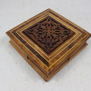 Large Handmade Secret Opening Wooden Jewelry Box,secret Compartment Box ...