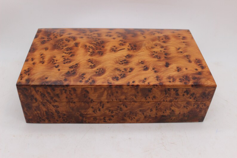 Hand Crafted Wooden Jewelry Boxjewelry Organizer Boxthuya Etsy