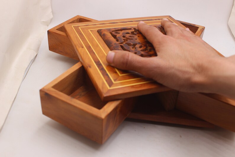 Handmade Secret Opening Wooden Jewelry Boxunique Trinket - Etsy