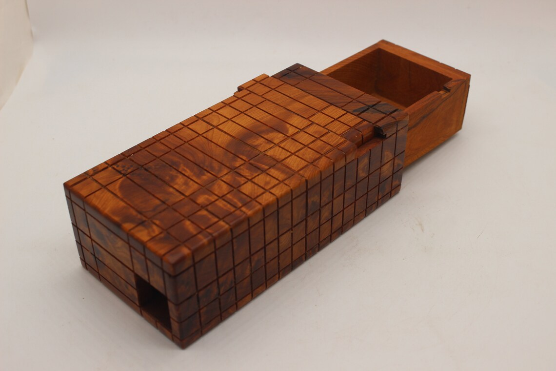 GREAT Puzzle BoxSecret Jewelry Wooden Box CaseSecret LOCK | Etsy