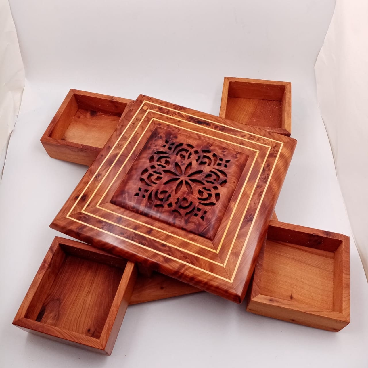 Large Handmade Secret Opening Wooden Jewelry Boxsecret - Etsy
