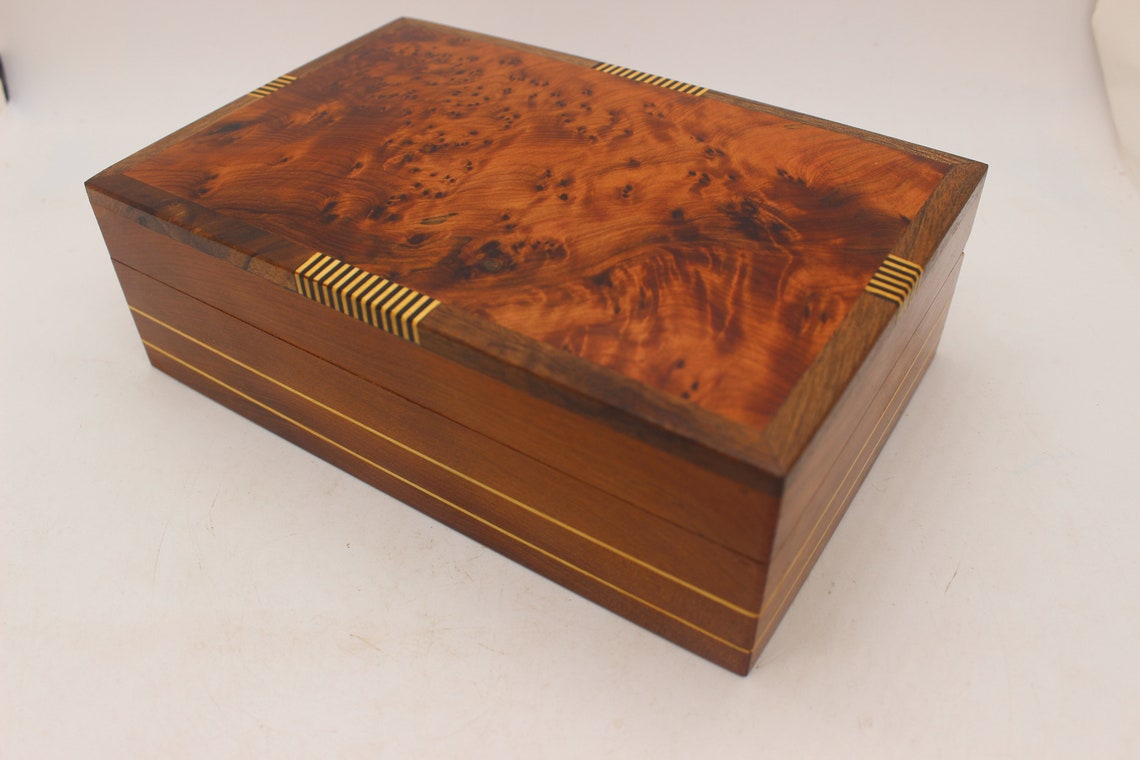 Handmade Wooden Jewelry BoxLarge Jewelry Box Made Of Thuya | Etsy