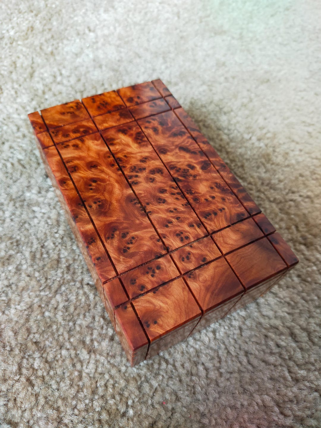 Wooden Puzzle Lock Box,thuya Wood Puzzle Box,moroccan Handmade Box,gift ...