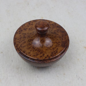 Decorative Rustic Wooden Round Box, Handcrafted Storage and Home Decor ...
