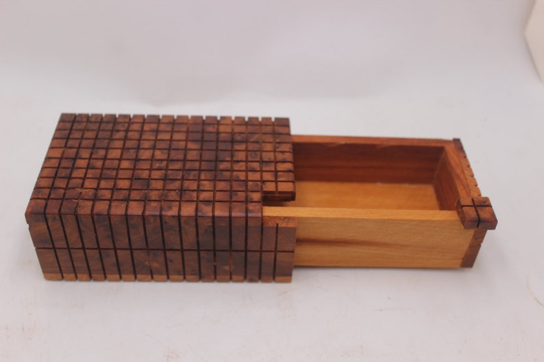 Set of 2 GREAT Puzzle Box,secret Jewelry Wooden Box Case,secret LOCK ...
