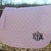 Monogram Saddle Pad-saddle Pad With Monogram-saddle - Etsy